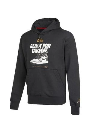 JORDAN Fleece Lined Hoodie - Black