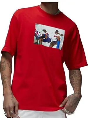 JORDAN Air Jordan Graphic T-shirt 'red' Red/multi-color