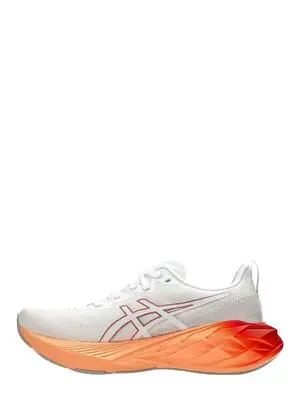 Asics Novablast 4 Lace-up Athletic Sneakers - White/orange/red