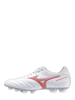Mizuno Monarcida Neo 3 Super Wide Athletic Cleats - White/red