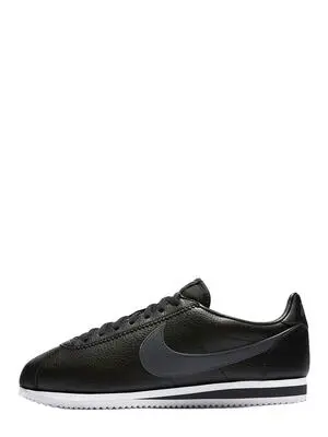 Nike Nike Classic Cortez Leather Low Top Sneakers Black/dark Grey