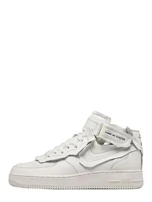 Nike Comme Des Garçons X Force 1 Mid 'triple - White