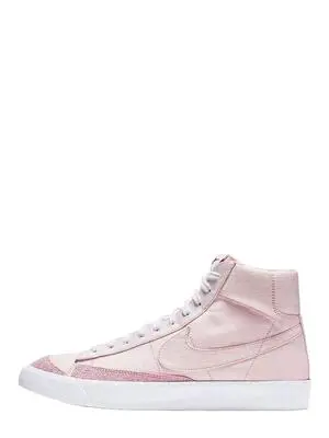 Nike Blazer Mid '77 Canvas High Top Sneakers - Pink