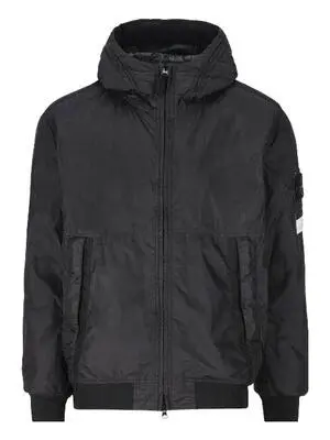 Stone Island Garment Dyed Crinkle Reps Ny Jacket - Black