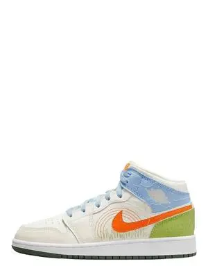 JORDAN Air Jordan 1 Mid SE 'Stitch' White/orange
