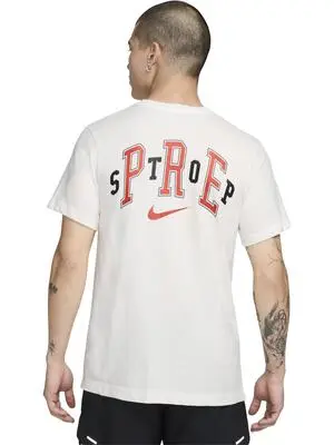 Nike Dri-fit Running T-shirt Asia Sizing - Summit White