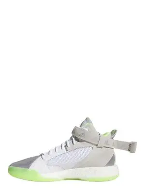 Adidas Posterize Mid Top Basketball Sneakers - Grey/green