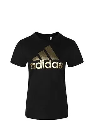 Adidas Alphabet Logo Short Sleeve T-shirt - Black