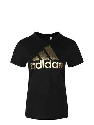Adidas Alphabet Logo Short Sleeve T-shirt - Black