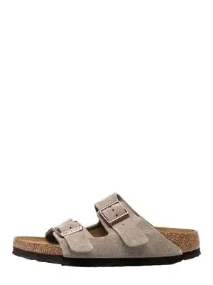 BIRKENSTOCK Birkenstock Arizona Soft Footbed Suede Leather Sandals Tan