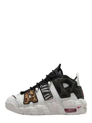 Nike More Uptempo "tunnel Walk" Sneakers - Black/white