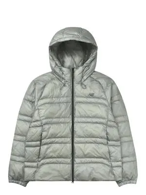 NEW BALANCE Superlight Hooded Goose Down Jacket - Light Gray