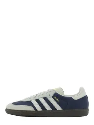 Adidas Adidas Samba Lace-Up Sneakers Night Indigo/cream White/gold Metallic