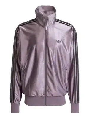 Adidas Firebird Metallic Track Top - Grey Strata