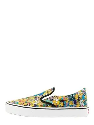 VANS Vans The Simpsons X ComfyCush Slip-On 'Springfield' Sneakers Yellow/white