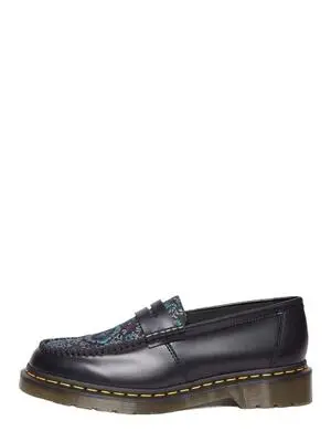 Dr. Martens Penton Floral Jacquard Loafers - Black