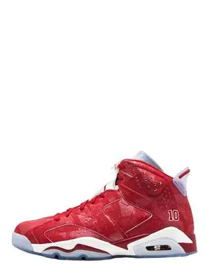 JORDAN Air Jordan 6 Retro "Slam Dunk" High Top Sneakers Varsity Red/varsity Red-white