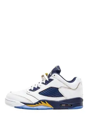 JORDAN 5 Retro Low "dunk From Above - White/mtlc Gold Star-mid Navy
