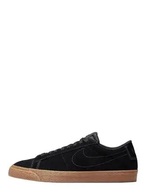 Nike Zoom Blazer Low Sb Gum Sneakers - Black