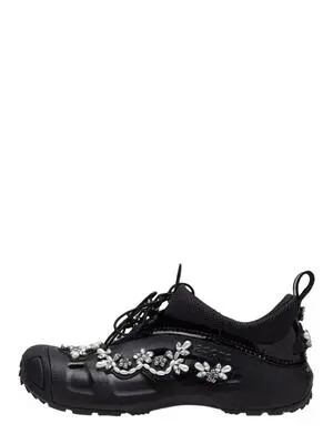 CROCS X Simone Rocha Embellished Low Top Sneakers - Black