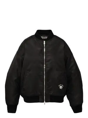 Onitsuka Tiger Embroidered Bomber Jacket - Black