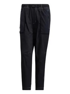 Adidas Side Logo Knit Athleisure Casual Sports Pants Black - Multi-color