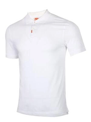 Nike Slim Fit Lapel Short Sleeve Polo - White