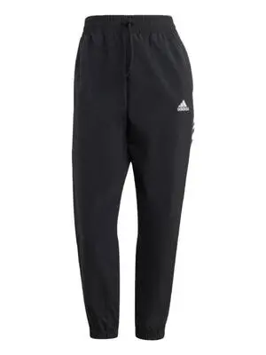 Adidas Essentials 3-stripes Woven 7/8 Pants - Black