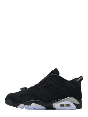 JORDAN 6 Retro Low 'chrome' Sneakers - Black/metallic Silver-white