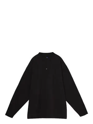 Yeezy Logo Longsleeve T-shirt - Black