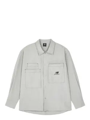 NEW BALANCE Logo Classic Shirt Asia Sizing 'grey Black - Grey/black