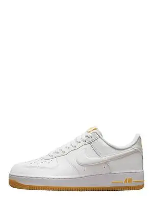 Nike Force 1 '07 Low Top Sneakers - White/white/university Gold