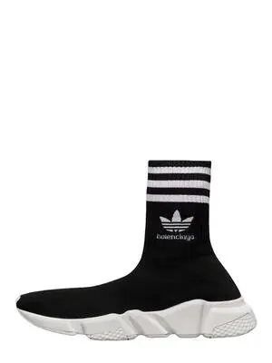Balenciaga X Adidas Originals Speed Sock Sneakers - Black/white