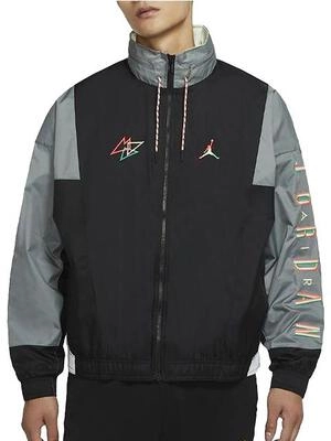 JORDAN Air Sport Dna Logo Printed Hooded Jacket - Black