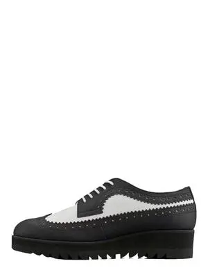 Onitsuka Tiger Brogue Black And White Platform Sneakers - Black/white