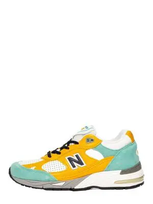 NEW BALANCE Sneakersnstuff X 991 Made In England "secret Colorway - Yellow/blue/white