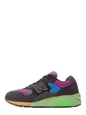 NEW BALANCE 580 Sneakers - Black/green/purple