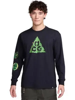 Nike Long Sleeves T-shirt Asia Sizing - Black