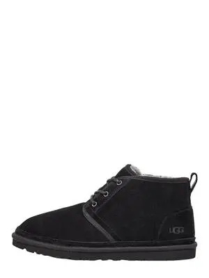 UGG Neumel Lace Up Fleece Lined Boots - Black