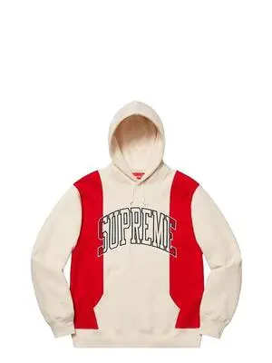Supreme Paneled Arc Hooded Sweatshirt - Creamy