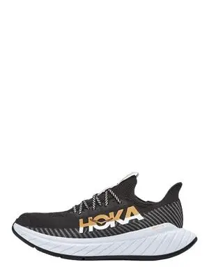 Hoka One One Carbon X 3 Athletic Sneakers - Black/white