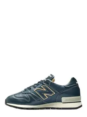 NEW BALANCE 670 Series Navy Leather Lace-up Sneakers - Blue