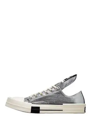 CONVERSE Rick Owens X Turbodrk Chuck 70 Low Lacquer Sneakers - Silver