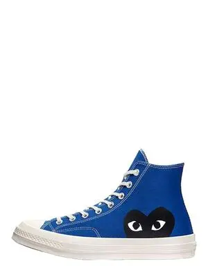 CONVERSE Comme Des Garçons PLAY X Converse Chuck 70 High Top "Blue Quartz" Blue/black