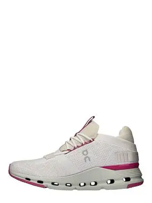 On Cloudnova Sneakers - Undyed White/carnation
