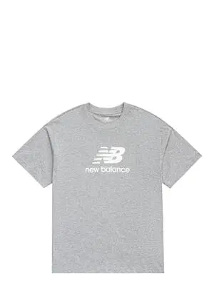 NEW BALANCE Essential Logo T-shirt Asia Sizing - Grey