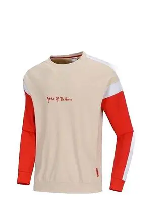 LI-NING X Disney Collaboration Round Neck Pullover - Beige/red/white