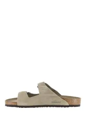 BIRKENSTOCK Birkenstock Arizona Suede Leather Sandals Tan