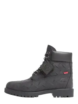 Timberland X Supreme Diamond Plate 6 Inch Premium Waterproof Boots - Black