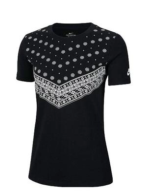 Nike Athleisure Short Sleeve T-shirt - Black/white